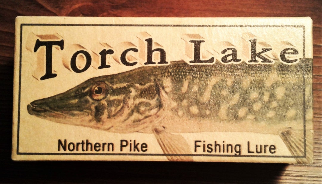 Torch Lake Michigan Nostalgic Fishing Lure Boxes for Your Lakehouse ...