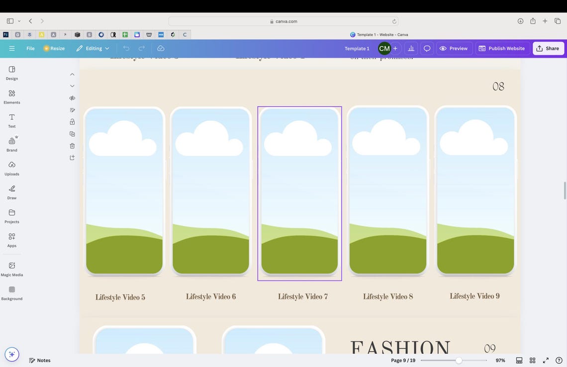 Customizable Content Creator Portfolio Template | Perfect for UGC ...