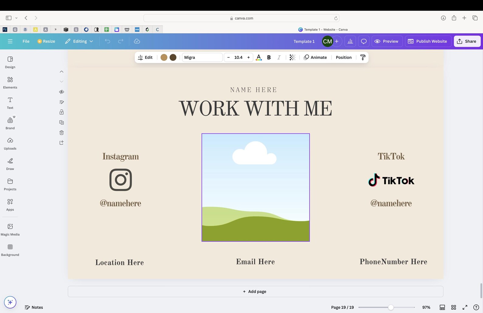 Customizable Content Creator Portfolio Template | Perfect for UGC ...