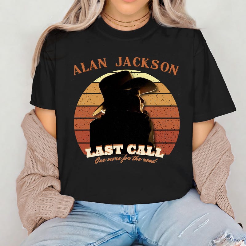 Alan Jackson Graphic T Men - Etsy UK