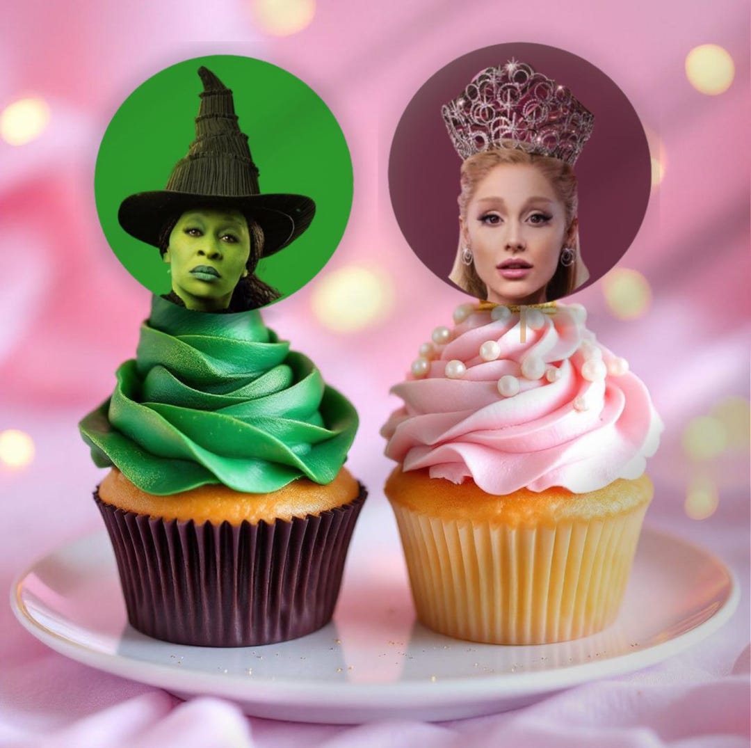 Personalised Unofficial Wicked Cake Toppers – Elphaba, Glinda, Custom ...