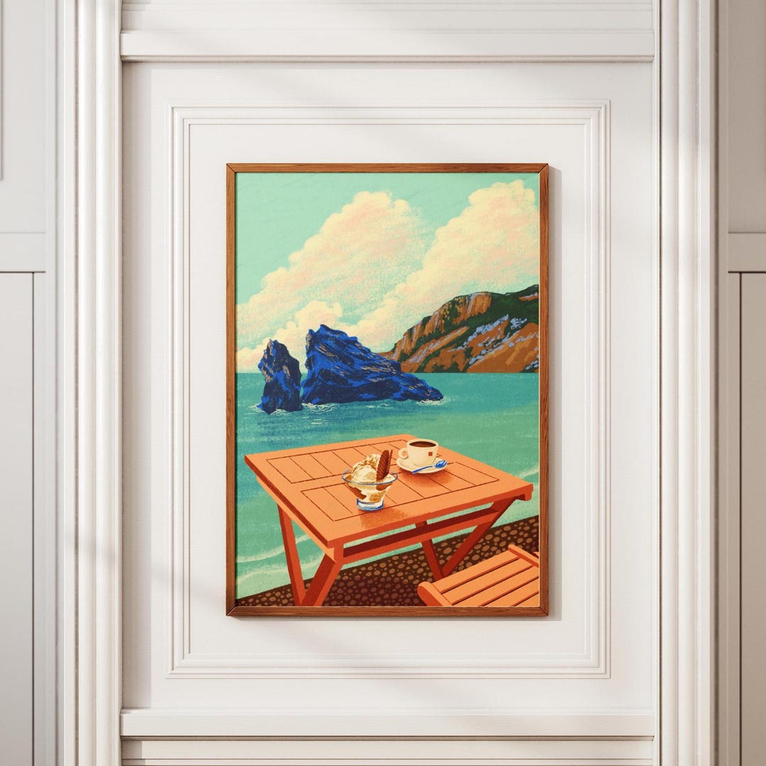 Affogato in Italy Digital Wall Art, Ice Cream Poster Print, Italian ...