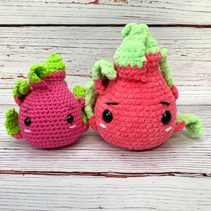 CROCHET PATTERN ONLY Crochet Pattern Dragon Fruit Plush Amigurumi - Etsy
