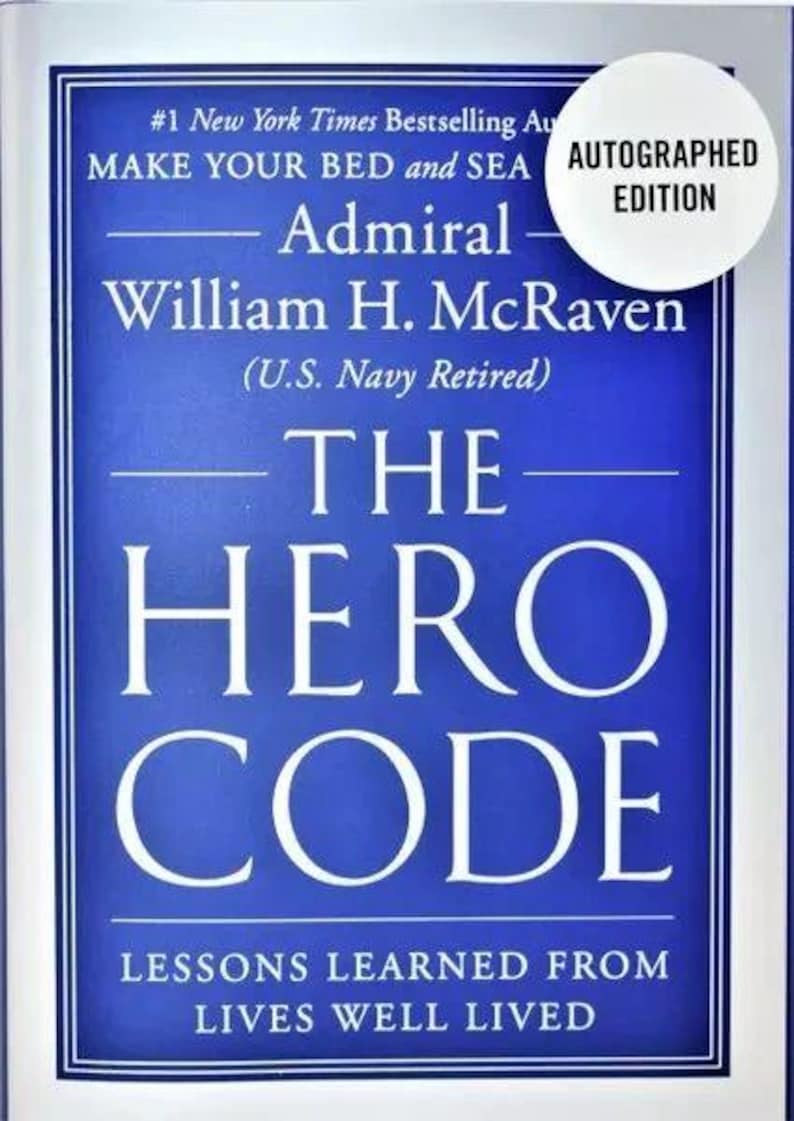 The Hero Code (SIGNED BOOK) by Admiral William H. Mcraven - Etsy