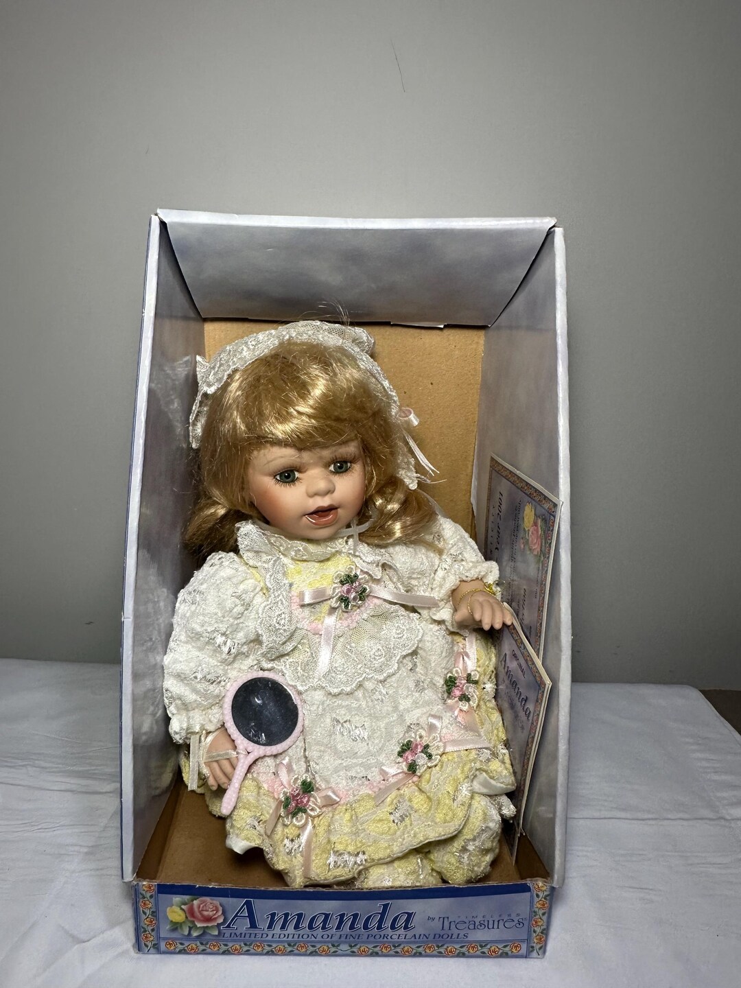 Porcelain Amanda Doll by Timeless Treasures - Etsy