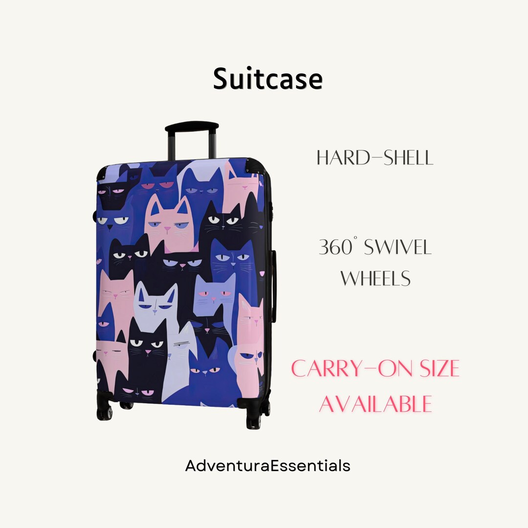 Grumpy Cats Suitcase – Funny Cat Hard-shell Luggage With 360-degree ...