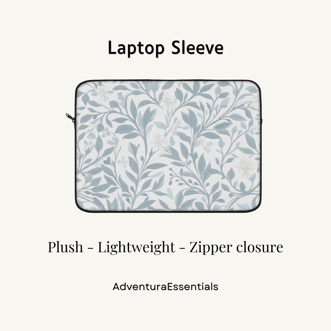 Laptop Sleeve Botanical Print | Aesthetic Laptop Case | Minimalist ...