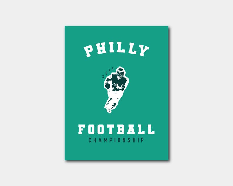 Philadelphia Football High-quality Posters - Set of 6 Bundle, Eagles ...