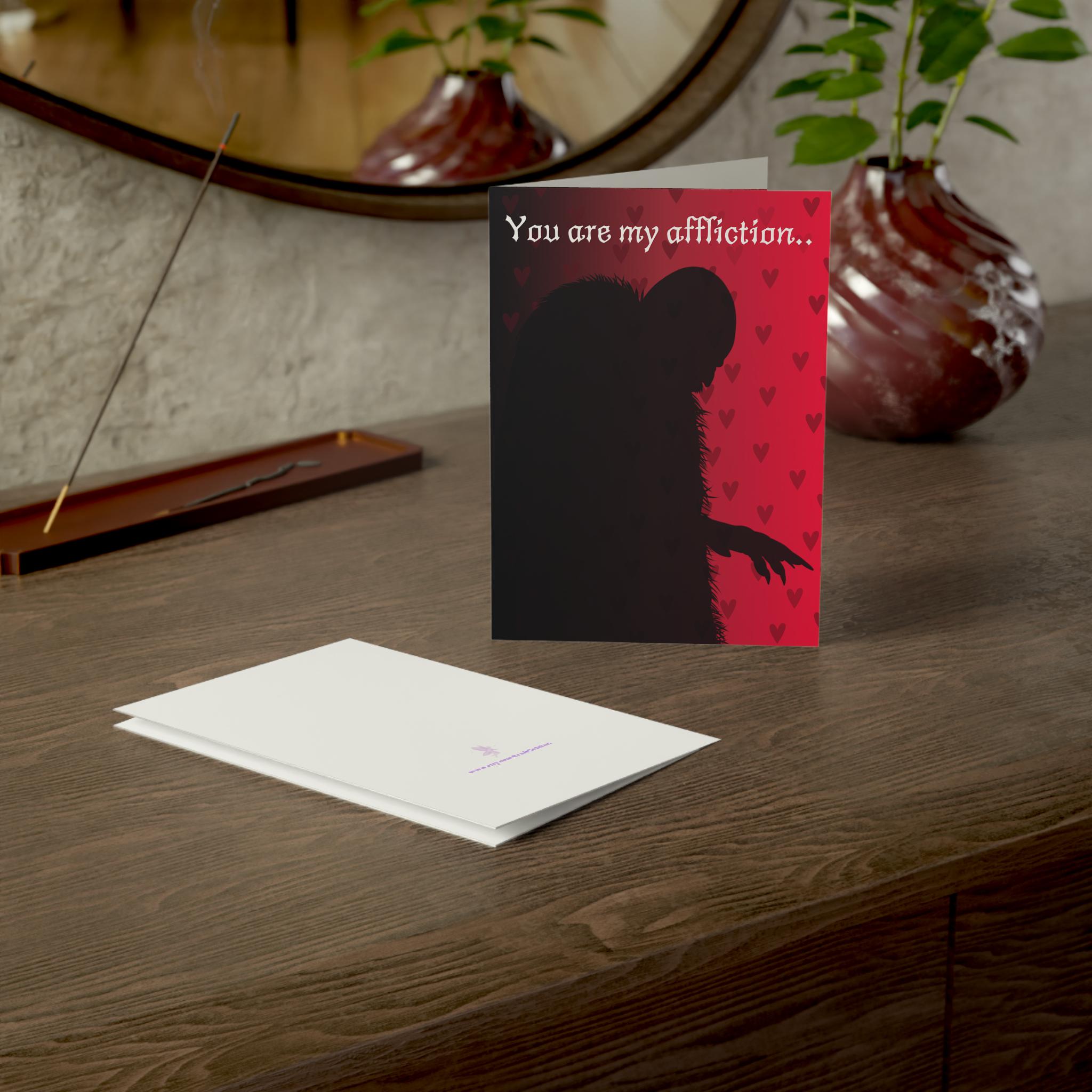 Greeting Cards, Nosferatu You Are My Affliction Valentines Day Card ...