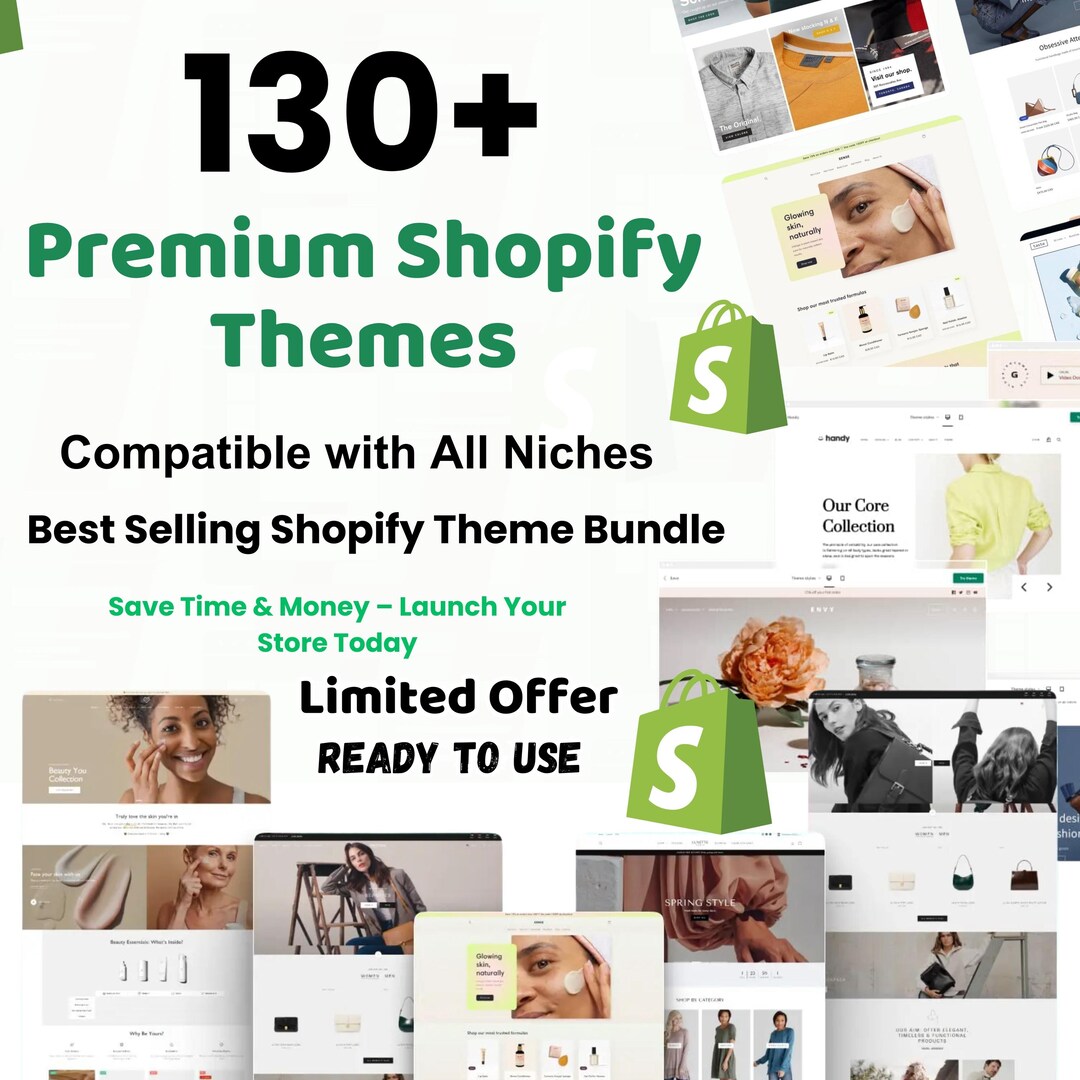 130+ Best-selling Shopify Themes | Ultimate All-in-one Theme Bundle ...
