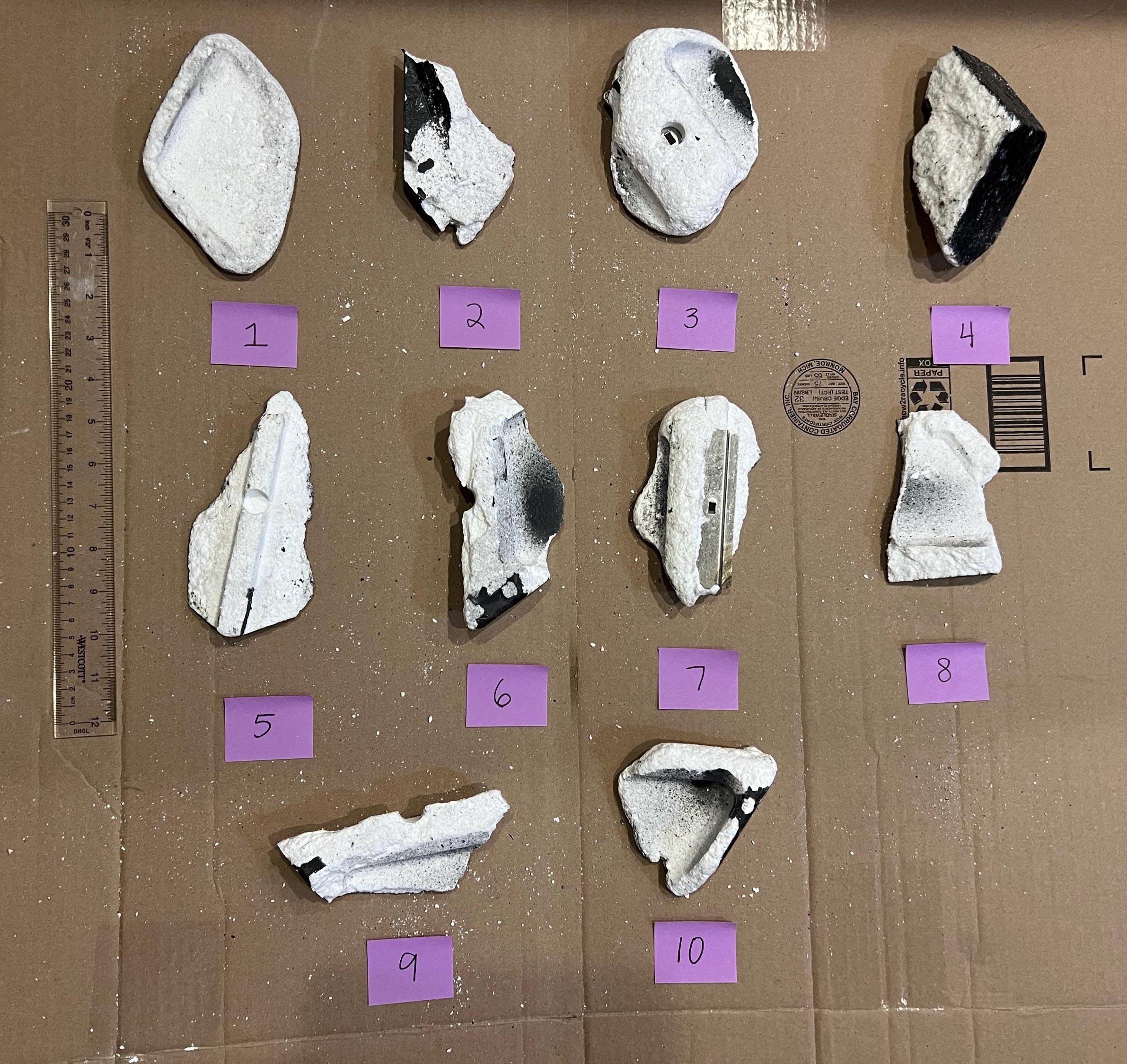 Spacex Starship 33 Heat Shield Tile 4-6” Debris Pieces - 2025 Turks and ...