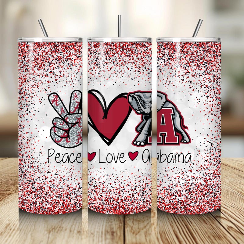 Peace Love Alabama Svg - Etsy