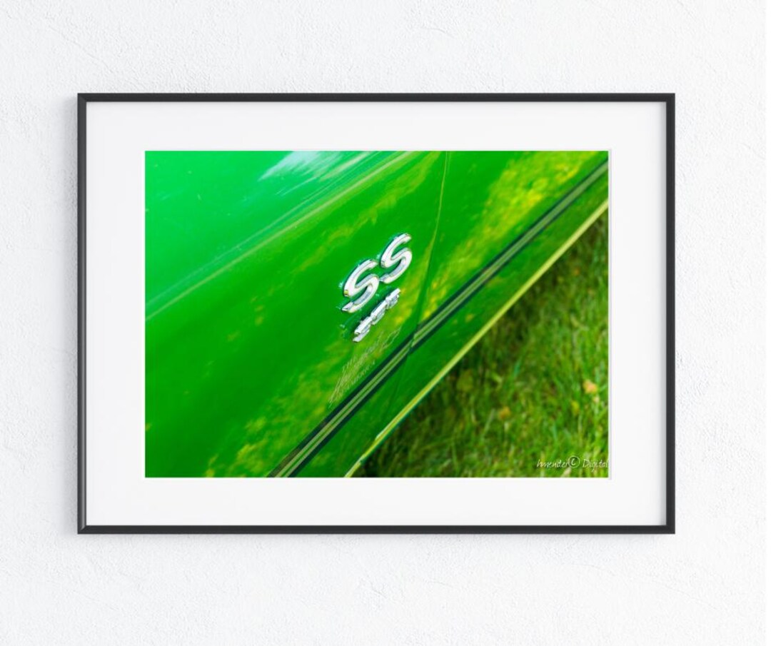 Green Chevy SS Close-up – Classic Muscle Car Emblem Photo - Etsy