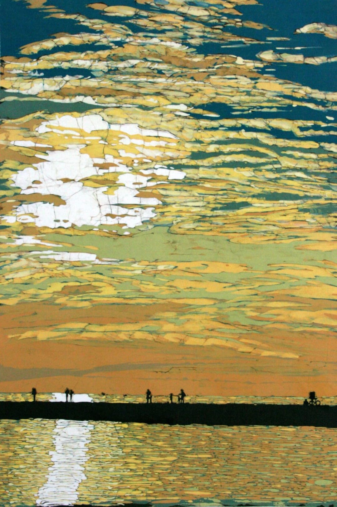 July Sunset , Batik Limited Edition Giclee Print by Terri Haugen - Etsy