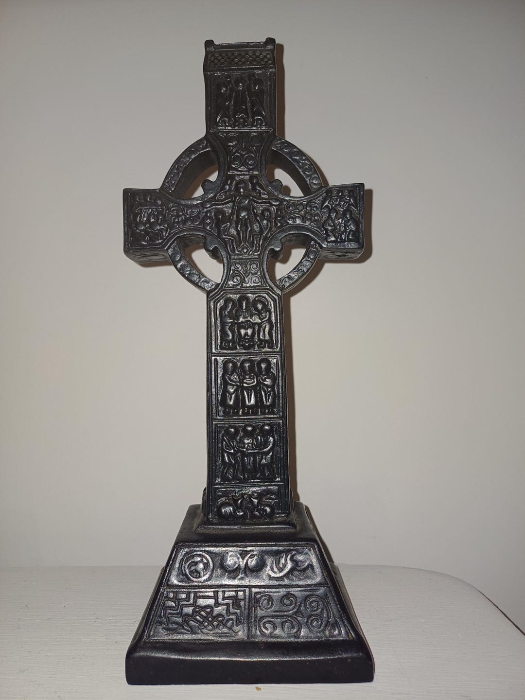 Irish Carved Bog Oak Celtic Cross - Etsy