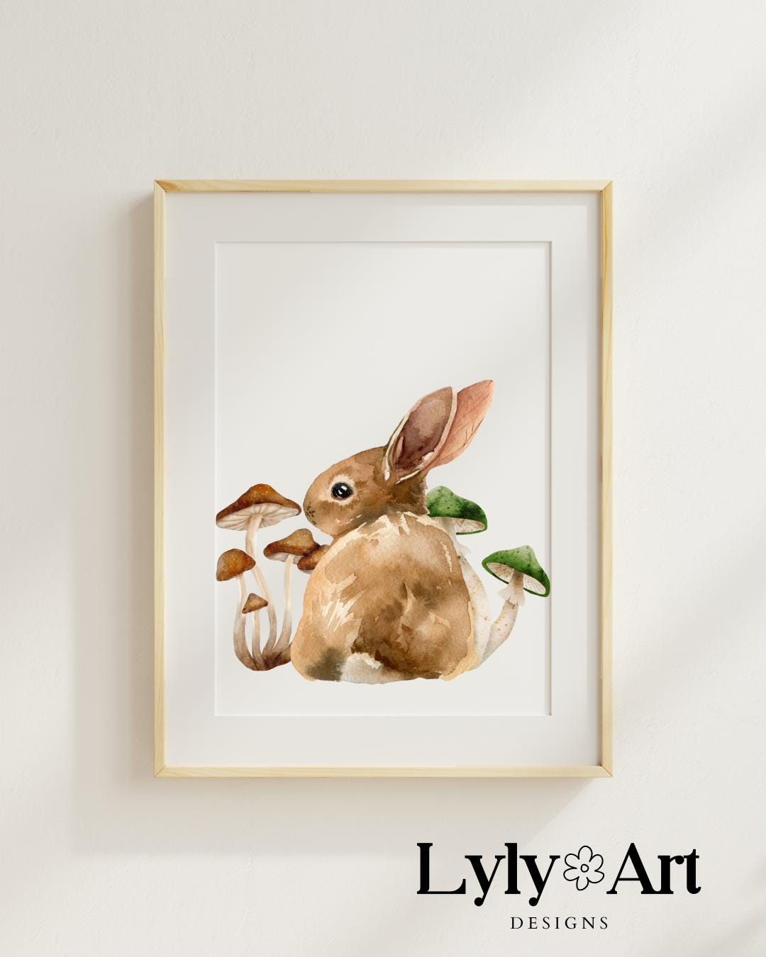 Baby Rabbit Animal Poster - Etsy