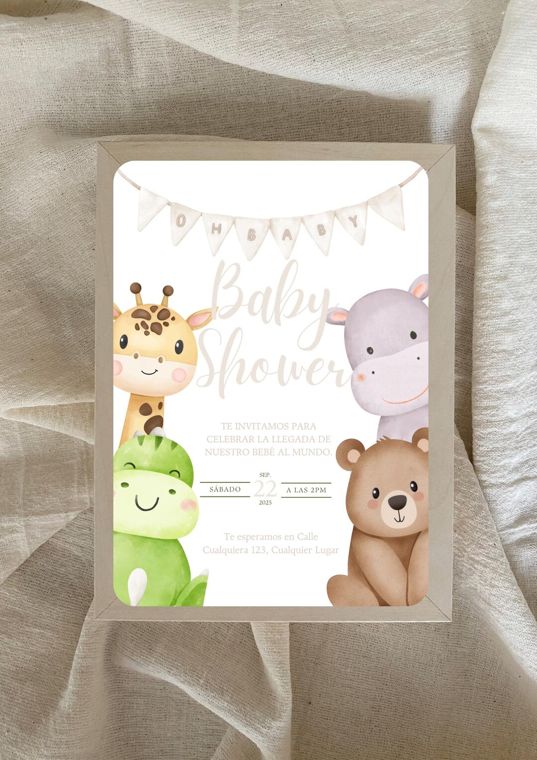 Spanish Baby Shower Invitation - Etsy