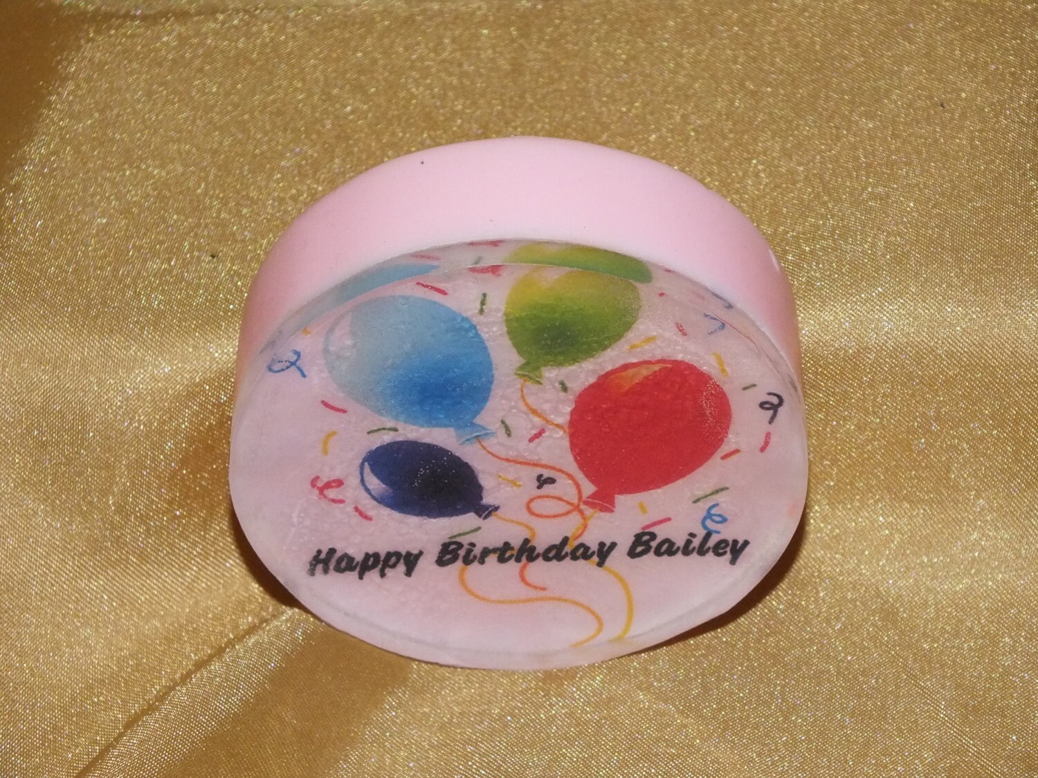 HAPPY BIRTHDAY SOAP- -birthday Balloons-personalized-name on Soap-age ...