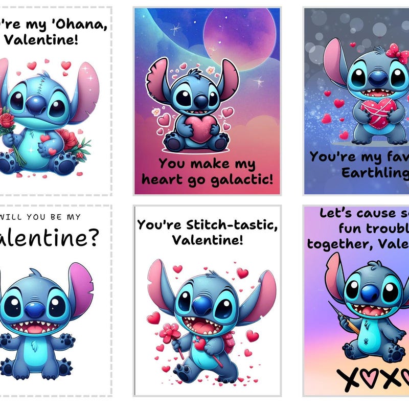 Lilo and Stitch Valentines Card - Etsy