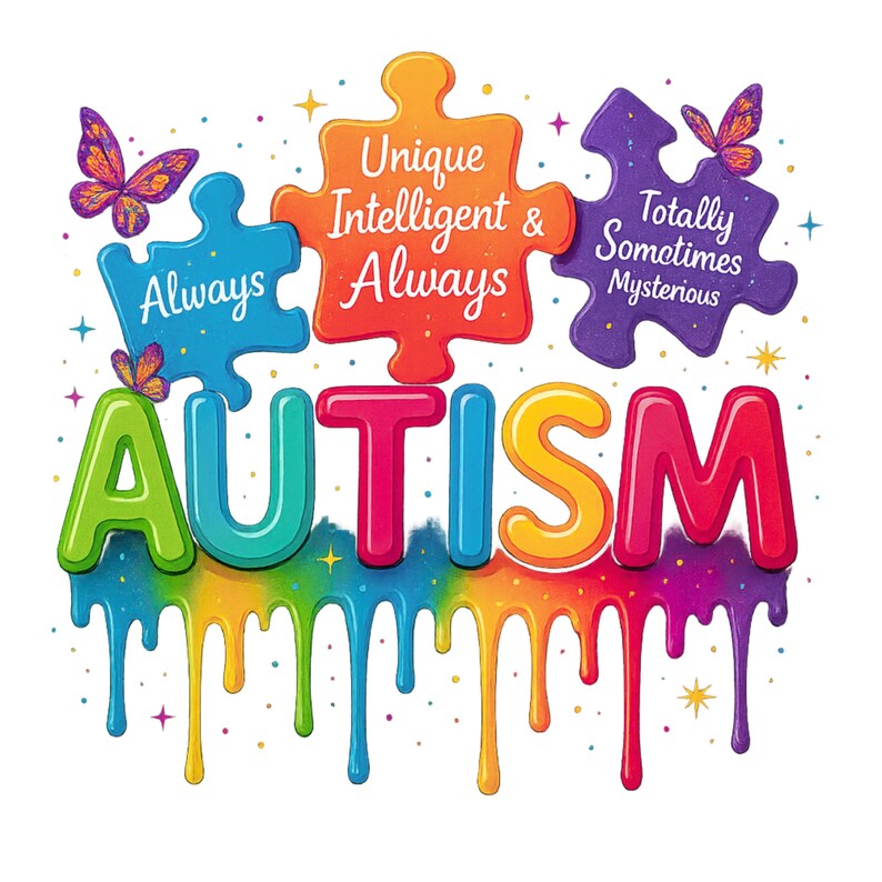 Autism Awareness PNG Bundle - 4 Digital Designs - Always Unique ...