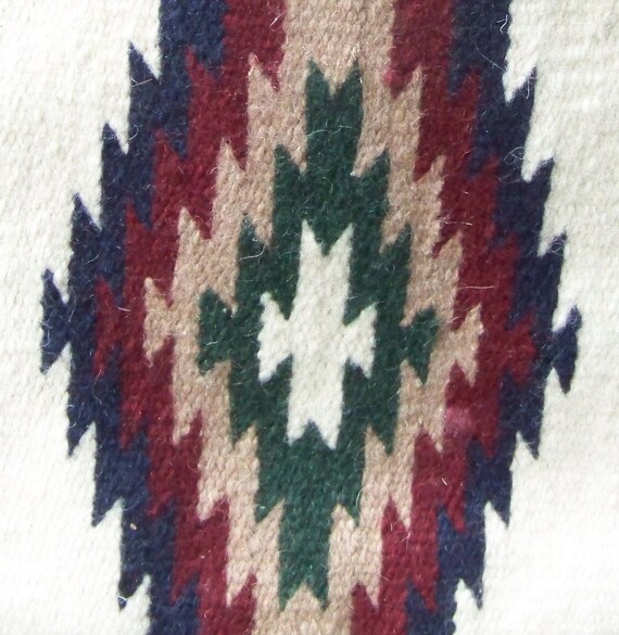 Items similar to Vintage western, retro, woven wool saddle blanket ...
