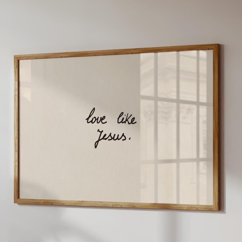 Christian Typography Poster - Etsy