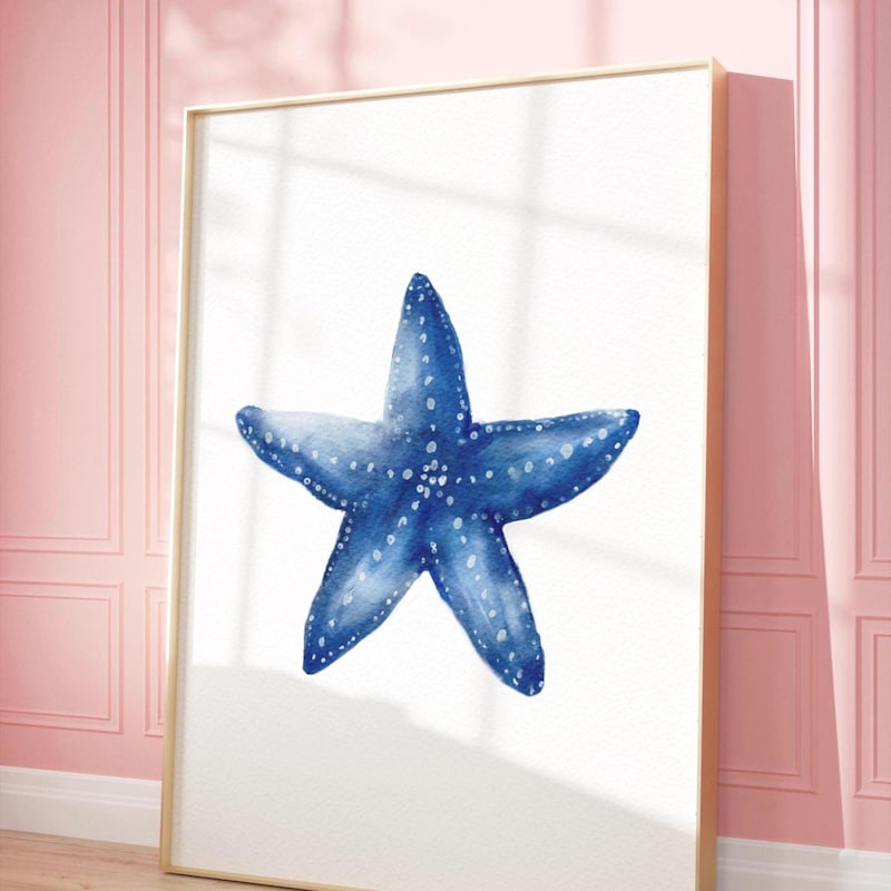 Dark Blue Starfish Decor - Etsy