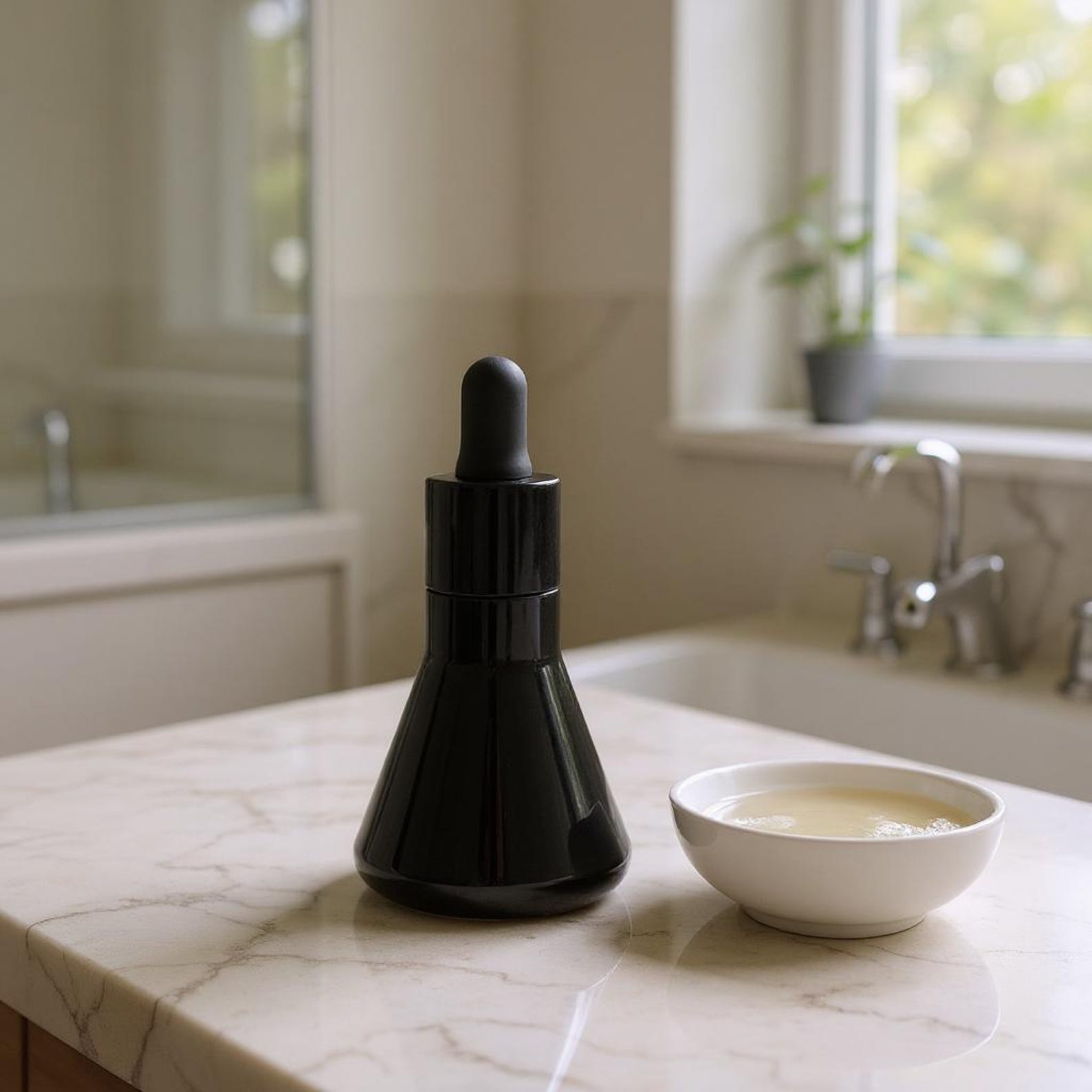 Devin Dropper Bottle | 30ml Black Glass Dropper Bottle | Black Serum ...