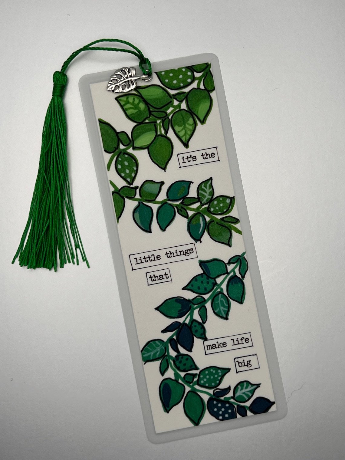 Leaves on a Vine Bookmark - Inspirational Quote - Nature Inspired ...