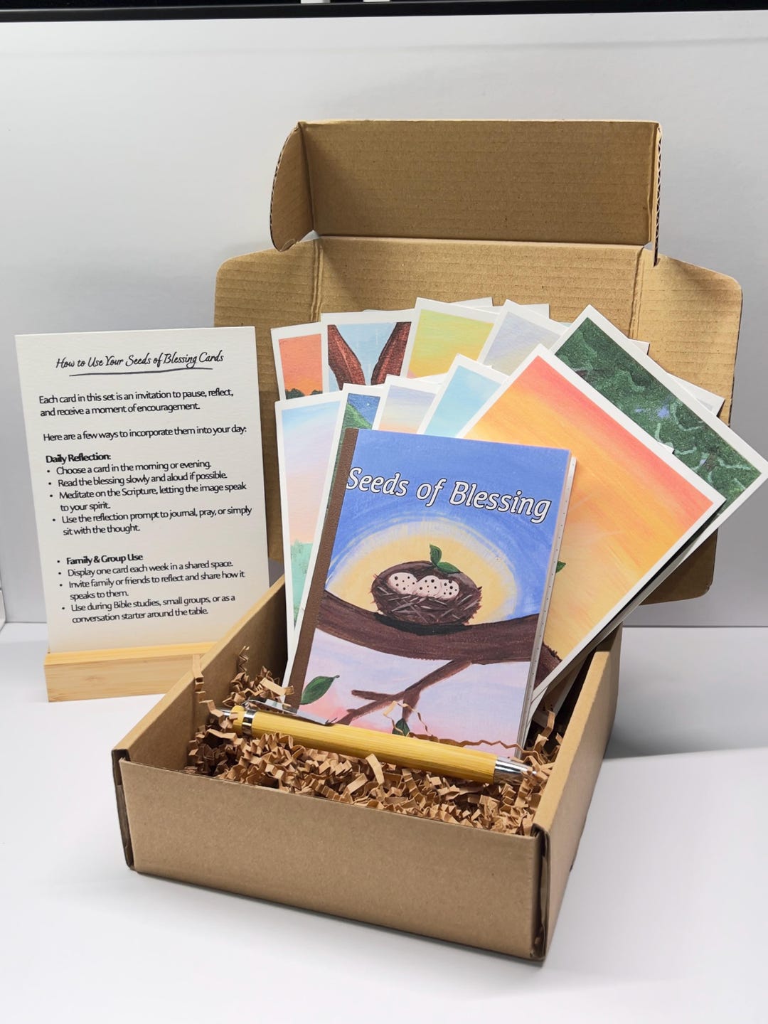 Seeds of Blessing Prayer Card Set | Christian Devotional Gift - Etsy