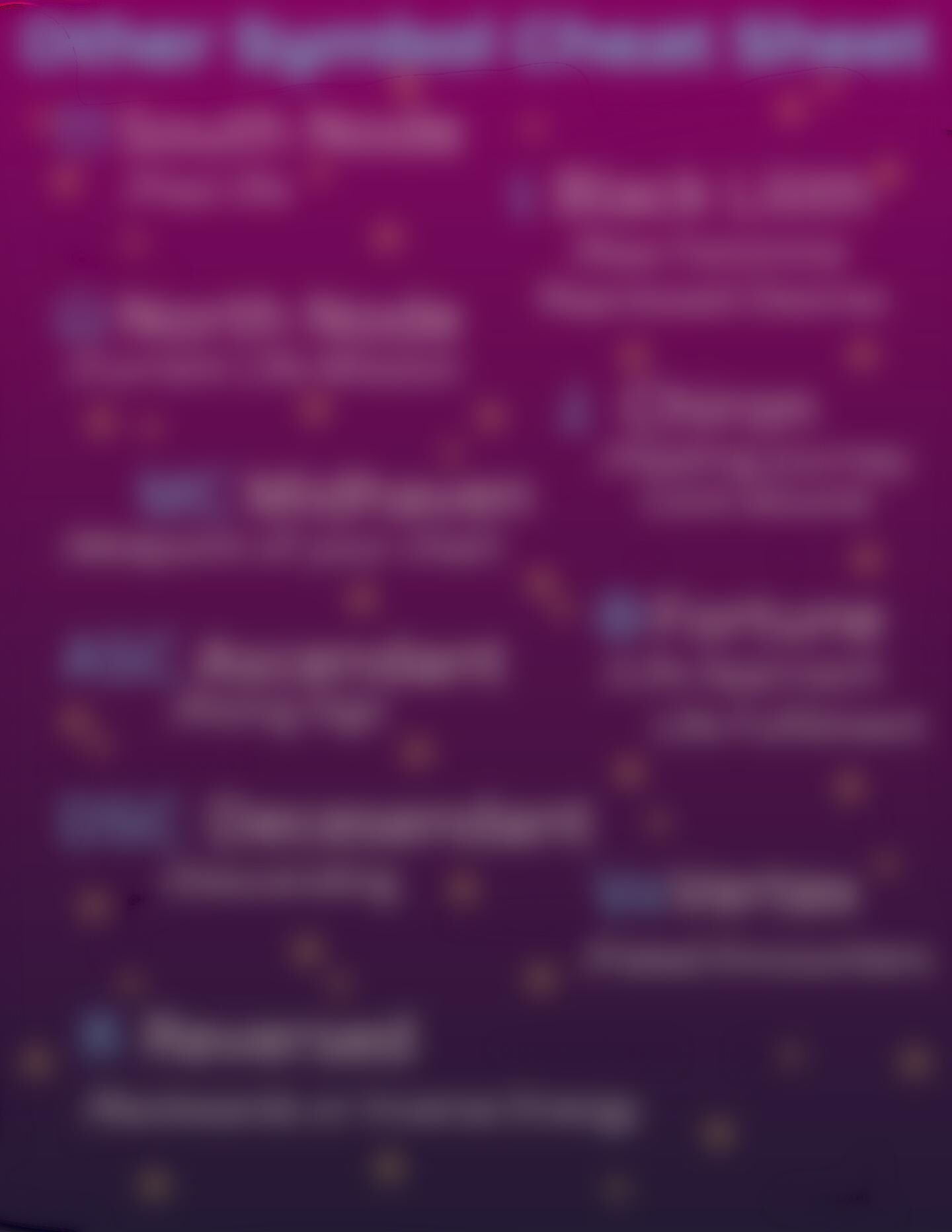 Astrology: Expanded Symbols Cheat Sheet - Etsy