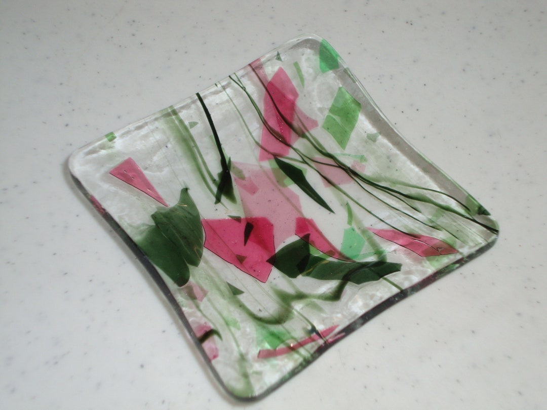 Fused Glass Confetti Dish 6214 - Etsy