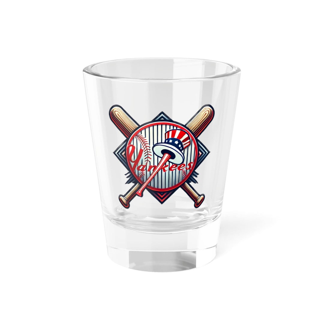 Shot Glass, New York Yankees Drinking Cup, Baseball Fan Gift, MLB ...