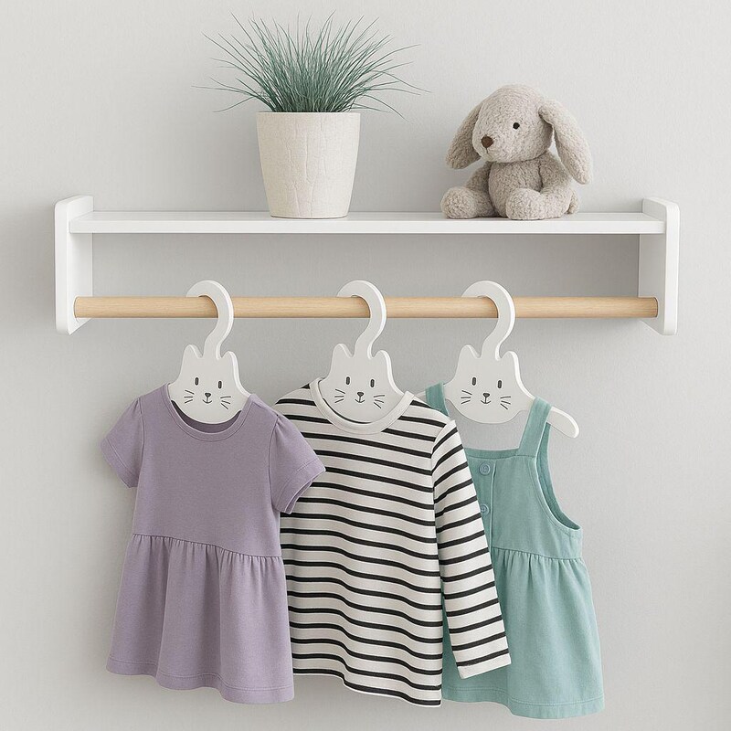 Nursery Shelf With Rod - Etsy