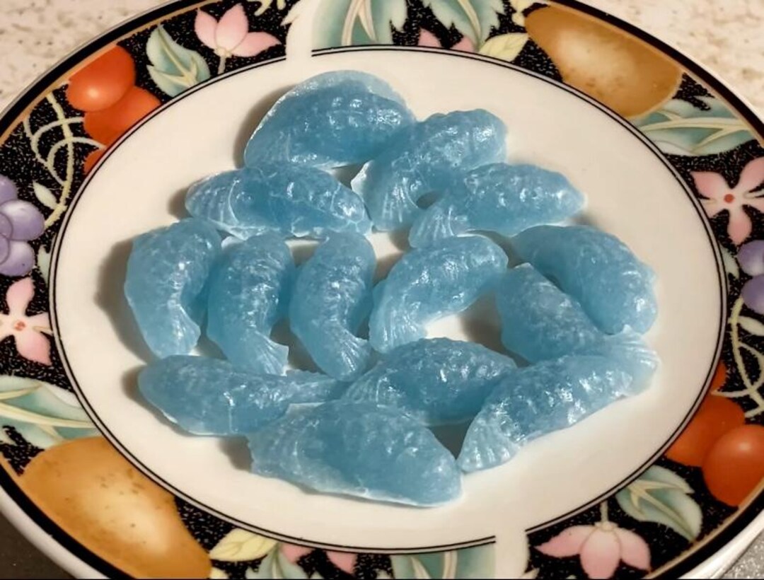 Raspberry Blue Fish Candy - Edible Crystal Kohakuto - No Artificial ...