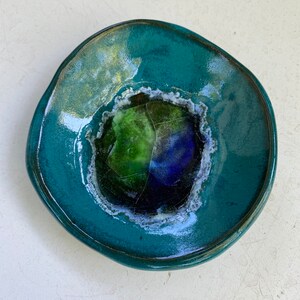 Butterfly Puddler Dish - Butterfly Feeder - Green-teal on Medium Dark ...