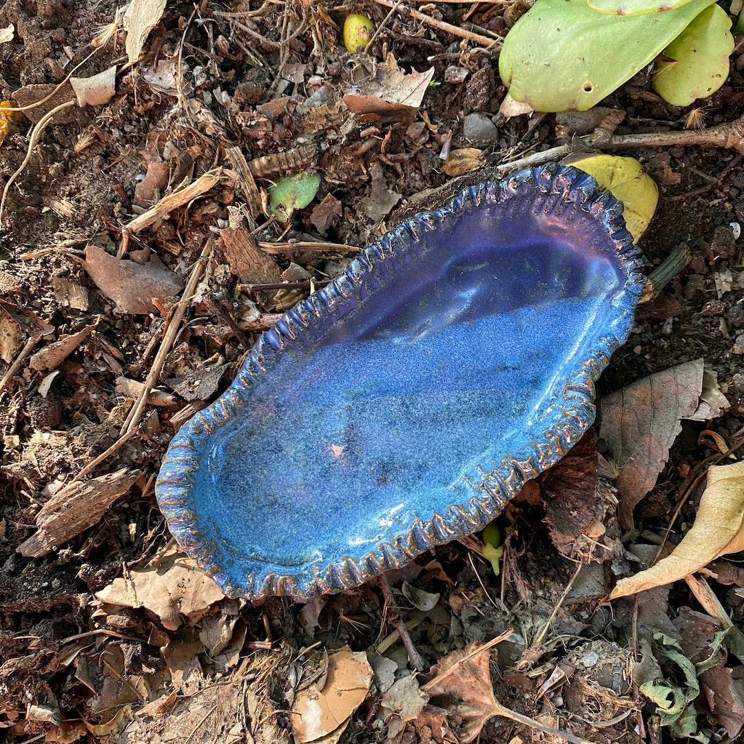 Butterfly Puddler - Butterfly Feeder -dish, Lavender, Purples, Blues - Etsy