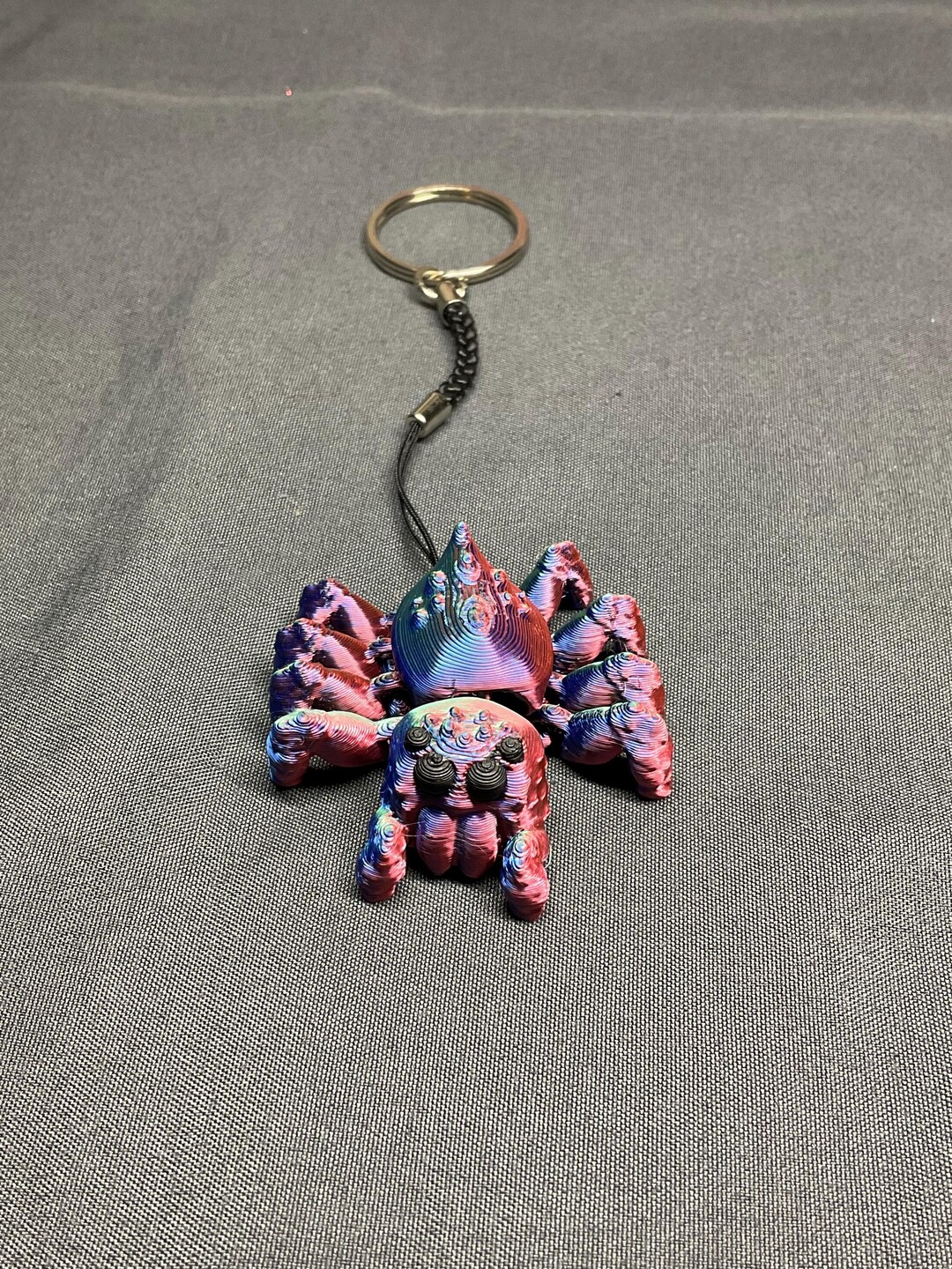 Jumping Spider Fidget Keychain - Etsy