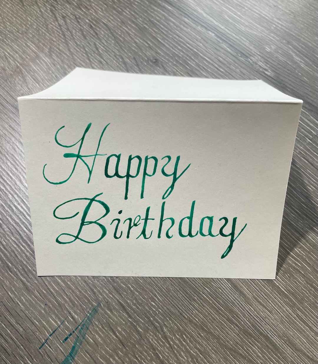 Green Happy Birthday Card - Etsy