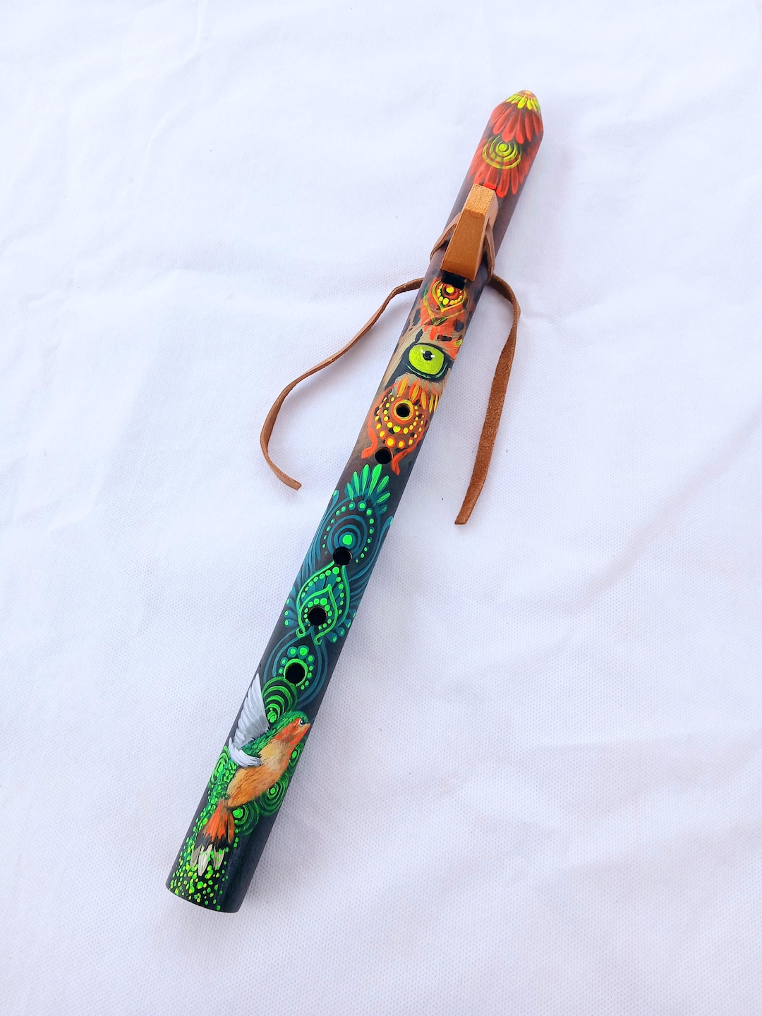 Hand-painted Cherokee Native American Flute With Case Included - G ...