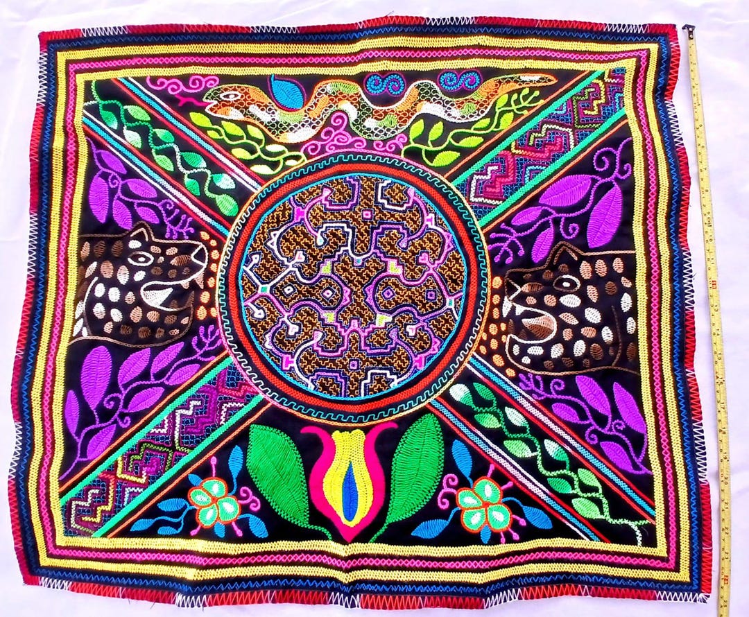 73cmx64cm Shipibo Textile Altar Made by Indigenous People of the ...