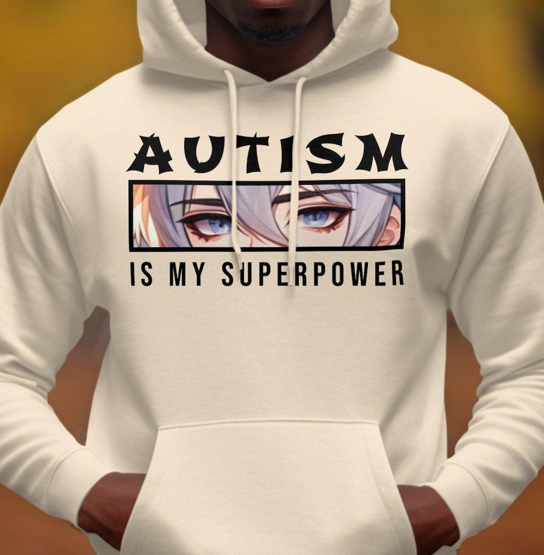 Anime Eyes Streetwear Hoodie, Manga Superpower Fleece, Kawaii Graphic ...