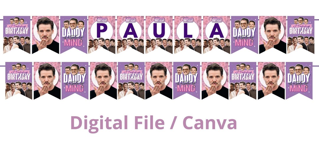 Banner Pedro Pascal Daddy - Etsy