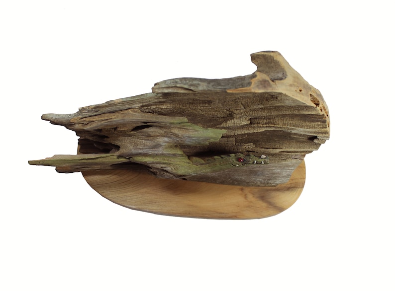 Dragon Chameleon Original Dragon Fantasy Cypress Sculpture by Rick Cain ...