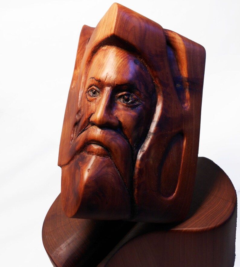 Gazer Beyond Original Rick Cain Wise Old Man Elder Spirit Sculpture ...