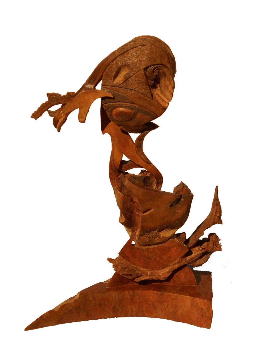 Circling in Old Man Original Rick Cain Wood Sculpture 2014 - Etsy