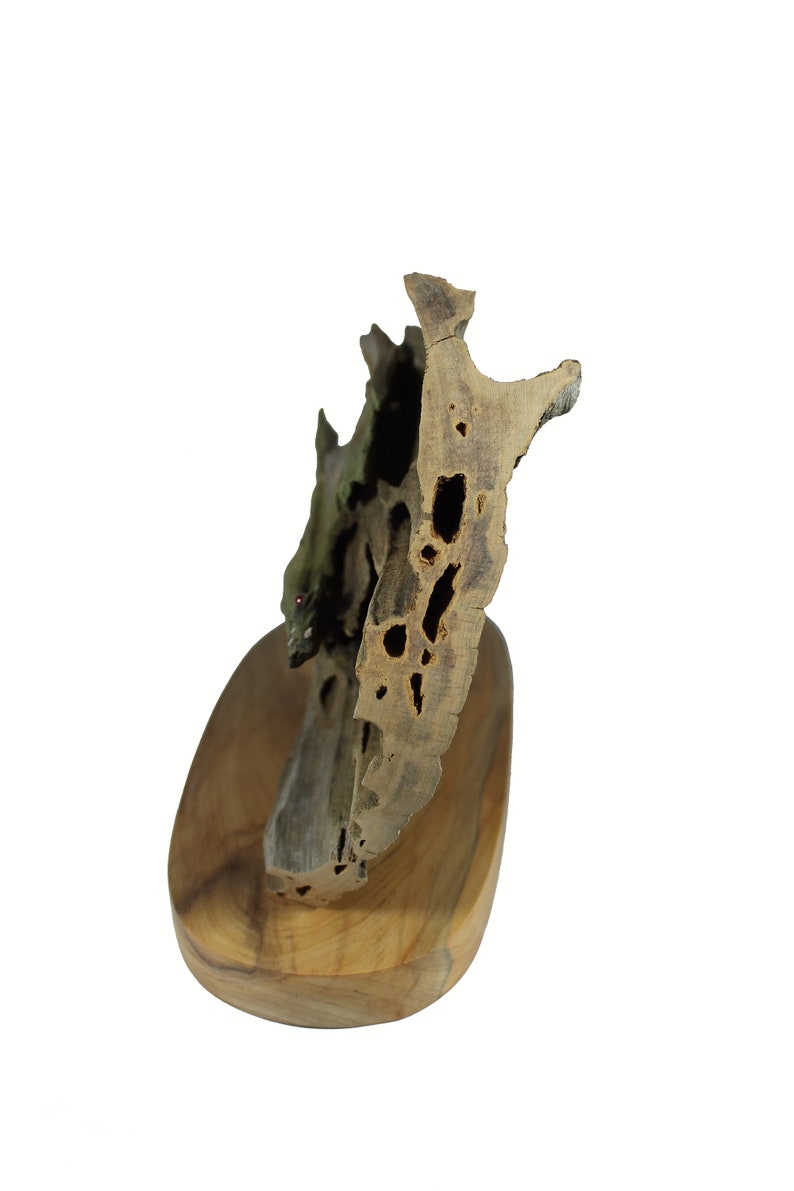 Dragon Chameleon Original Dragon Fantasy Cypress Sculpture by Rick Cain ...