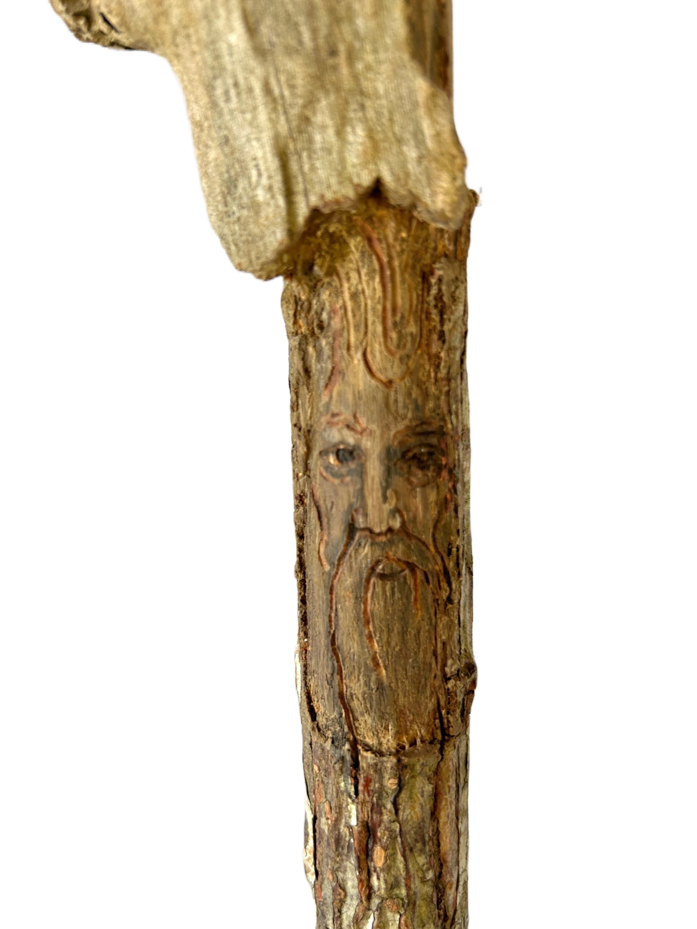 Young Wolf Walking Rick Cain Original Walking Stick Sculpture 2023 - Etsy