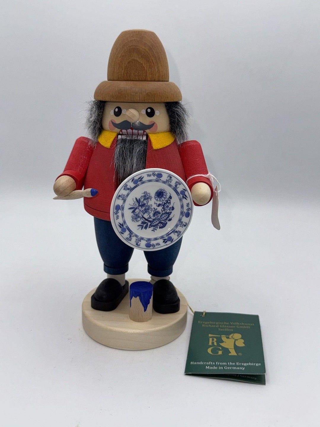 Erzgebirge Nutcracker Painter RG Handcrafted Wood Made in Germany With ...