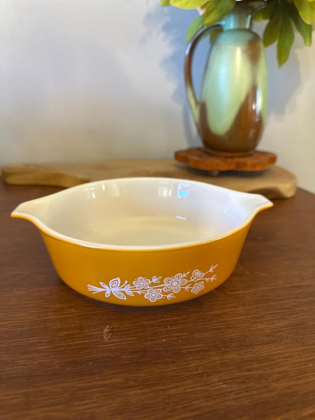 Vintage Pyrex Butterfly Gold Casserole Dish 471-B 500ml - Etsy